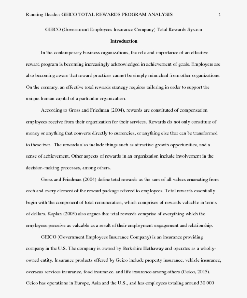 Geico Total Rewards System - Document Transparent PNG - 850x1100 - Free ...