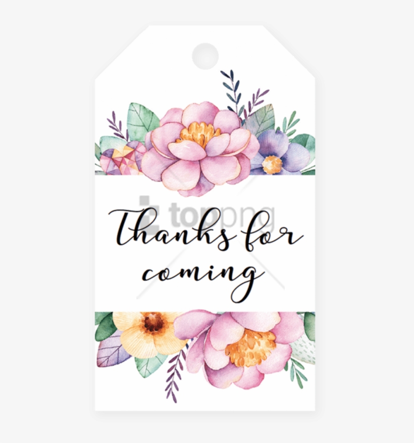 Free Png Watercolor Flower Frame Png Image With Transparent - Thank You ...