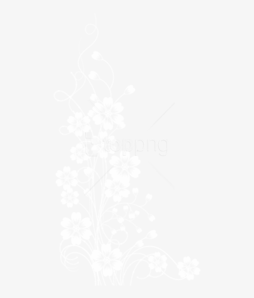 Free Png Download Floral Decoration Transparent Clipart - White ...