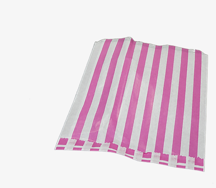 1000 5″ X 7″ Pink & White Stripe Paper Bags - Stole Transparent PNG ...
