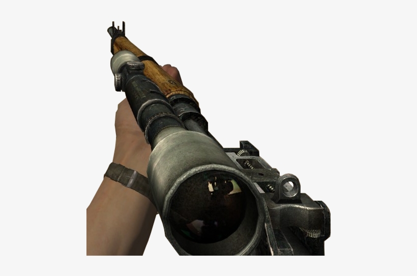 Lee-enfield Sniper Cod2 - Cod Ww2 Sniper Png Transparent PNG - 493x471 ...