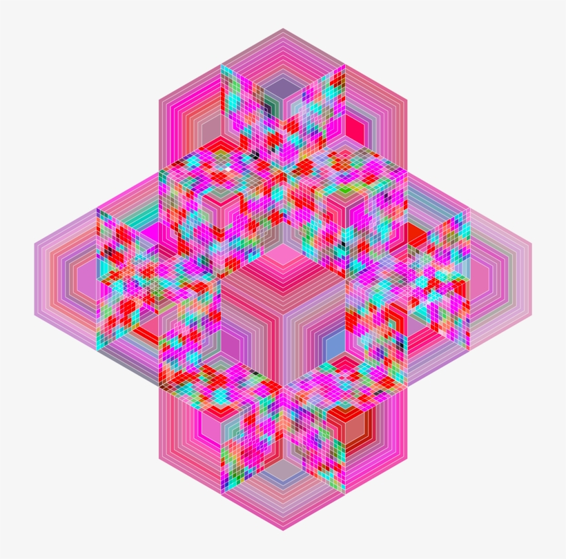 Hexagon Patterns Colours - Graphic Design Transparent PNG - 722x730 ...