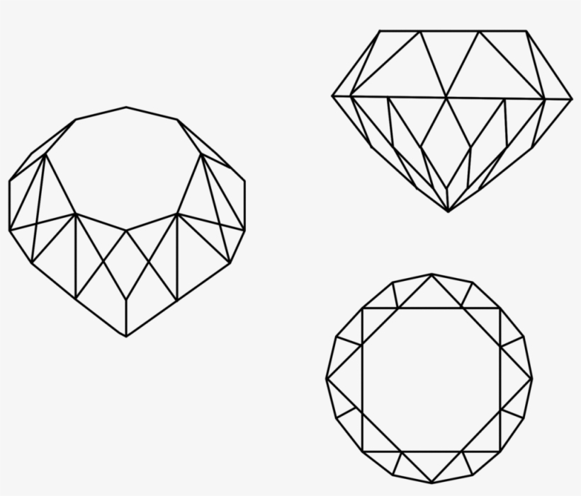 Vector Crystal Outline - Triangle Transparent PNG - 1024x862 - Free ...