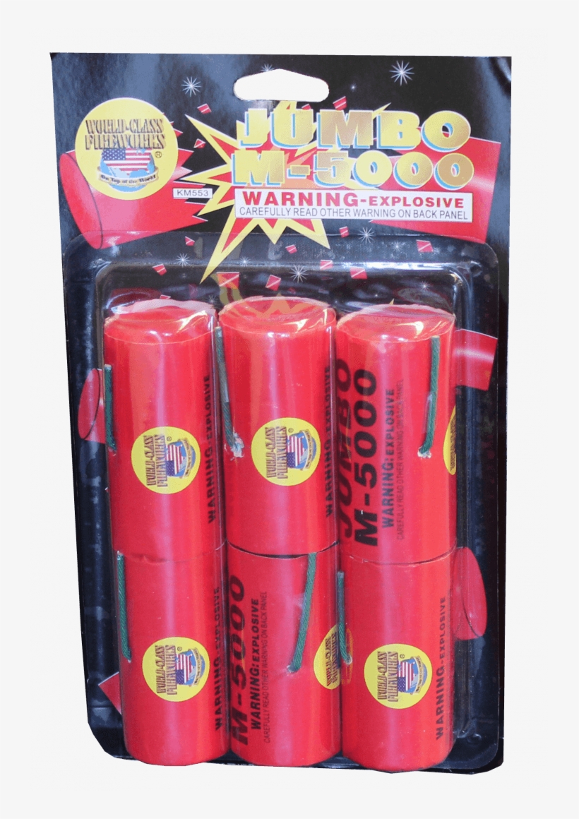 Jumbo M-5000 Red* - M 5000 Firecracker Transparent PNG - 733x1080 ...
