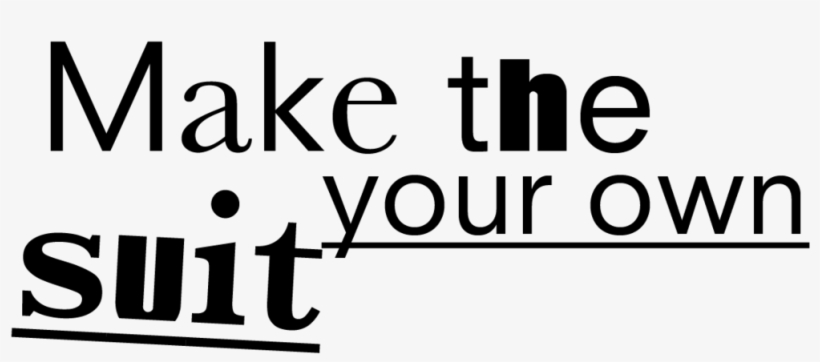 Make The Suit Your Own Garment Magazine Incredible - Calligraphy ...