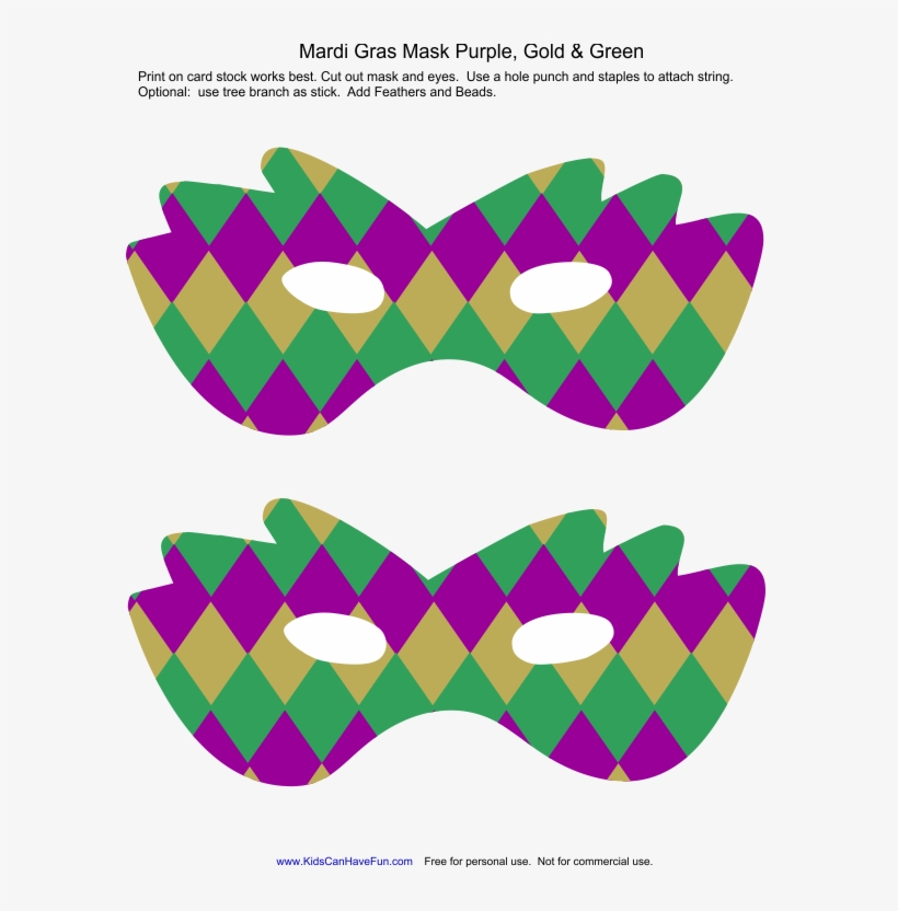 Printable Mardi Gras Masks 139429 Purple Mardi Gras Mask Template 