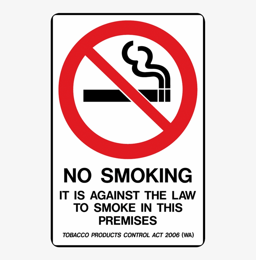 Brady Prohibition Sign - No Smoking Signs Qld Transparent PNG - 800x800 ...