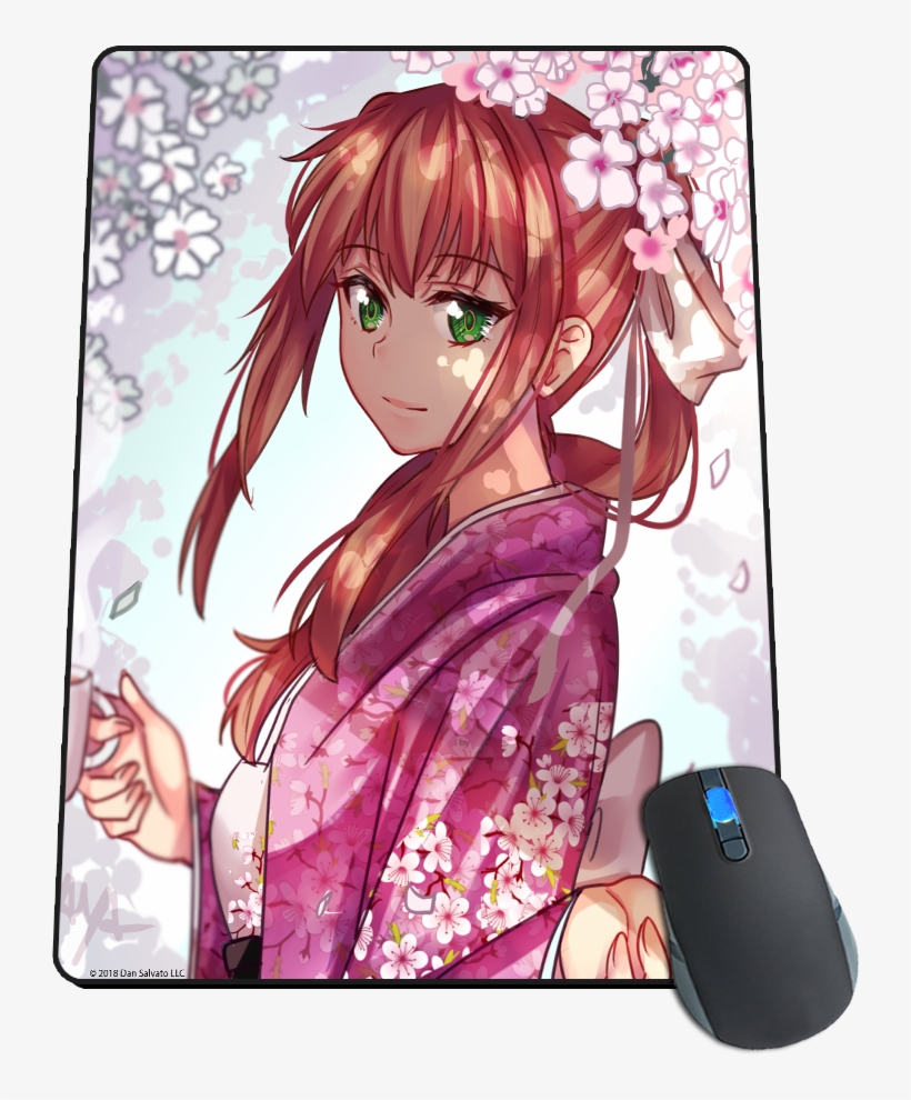 Download Ddlc Monika Spring - HD Transparent PNG - NicePNG.com