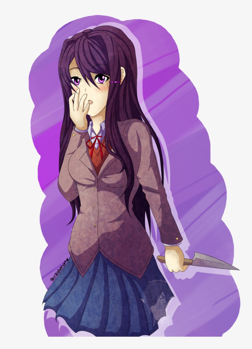 Download Literature Club, Cool Girl, Yuri - Cartoon - HD Transparent ...
