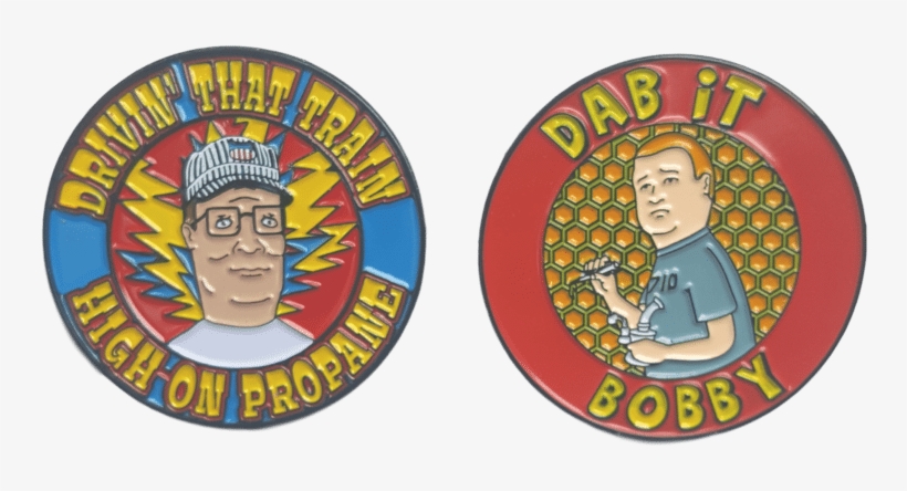 2-pack Hank And Bobby Hill Pin Set - King Of The Hill Pin Transparent ...