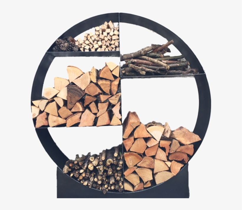 Steel Large Round Log Store Log Holder, Wood Store, - Outdoor Circular ...
