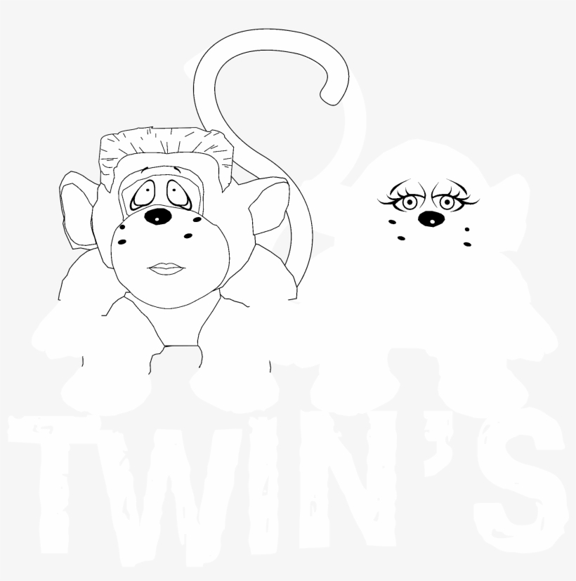 Download Twins Logo Black And White - Line Art - HD Transparent PNG ...