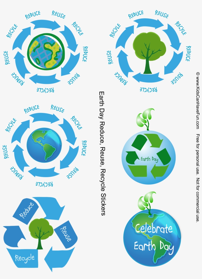 Reduce Reuse Recycle For Kids Clipart Free