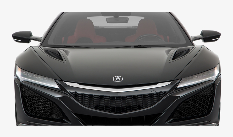 Low/wide Front - Honda Acura Nsx Hood Black Transparent PNG - 800x400 ...