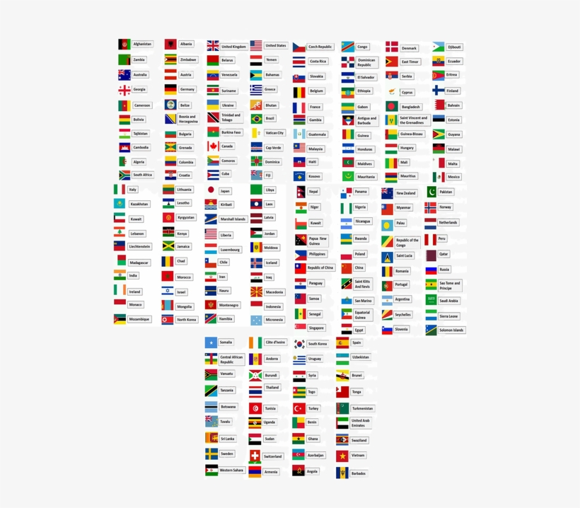 World Flags Color Print - Orange Transparent PNG - 500x638 - Free ...