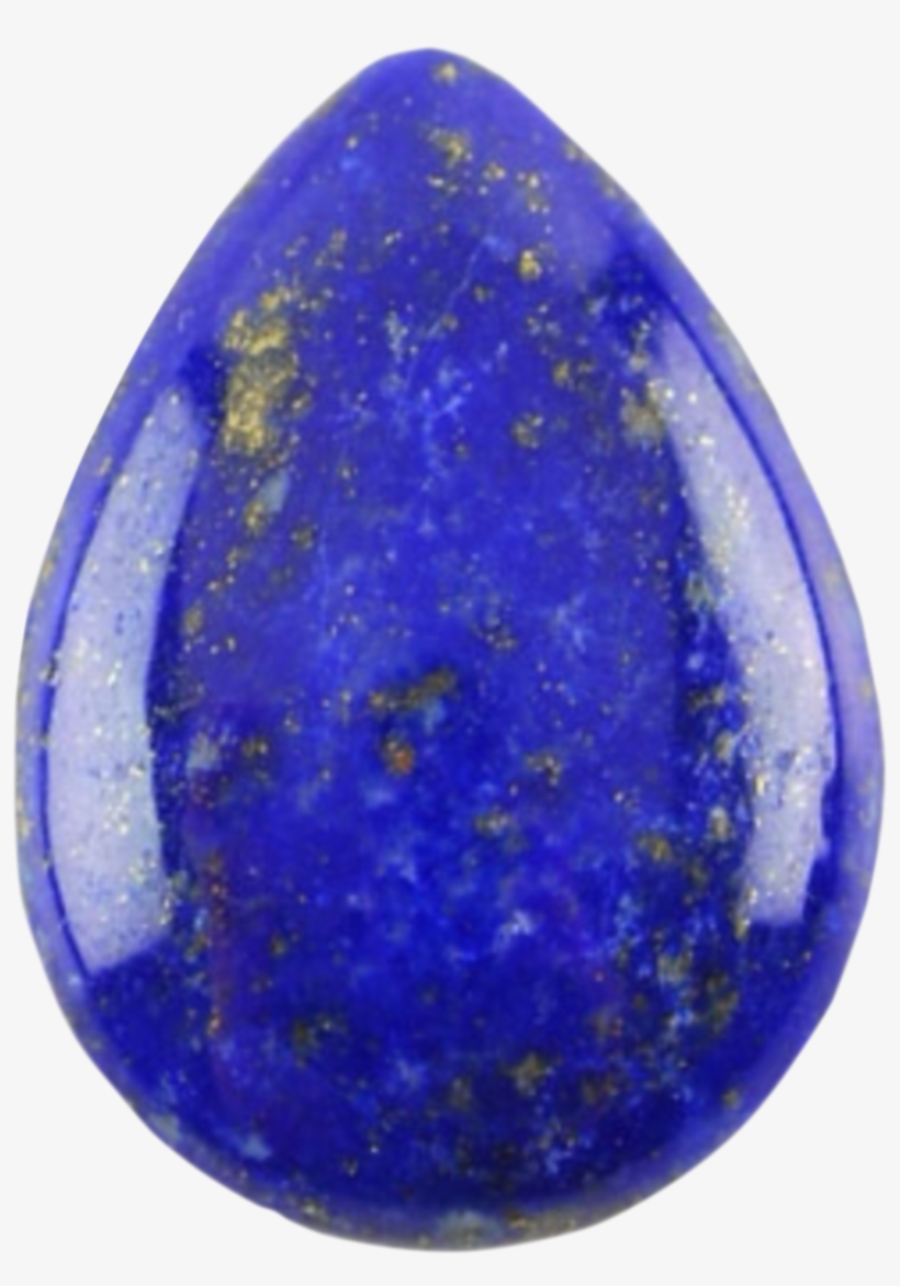 A Lapis Lazuli In Real Life - Lapislazuli En Forma De Gota Transparent ...