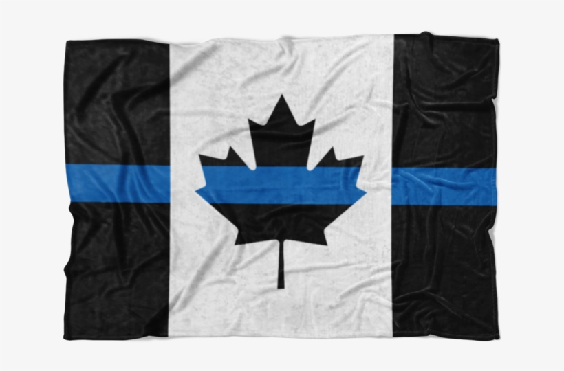 Thin Blue Line Canadian Flag Fleece Blanket - Thin Blue Line Canada ...