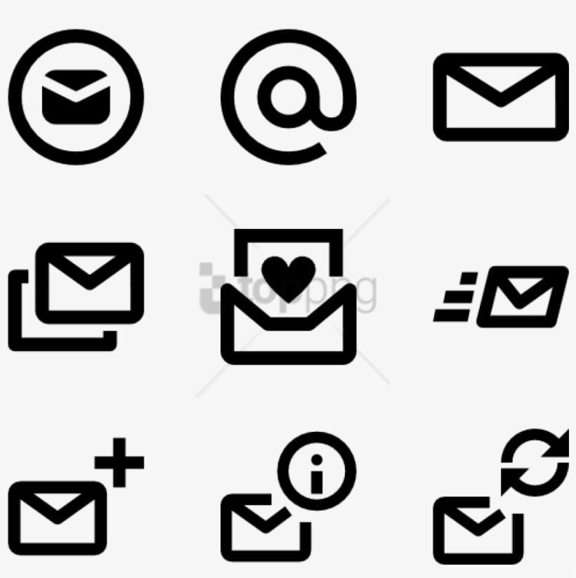 Free Png Download Font Email Png Images Background - Email Symbol For ...