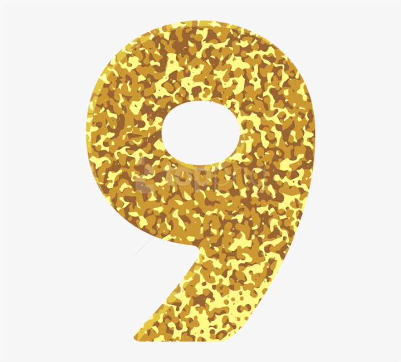 Free Png Gold Style Number Nine Png Images Transparent - Number One In ...