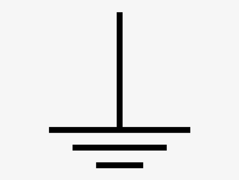 Circuit Symbol Of The Ground - Ground Symbol Png Transparent PNG ...