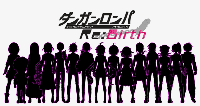 Drrb - Cast - Silhouettes - Danganronpa Re Birth Transparent PNG ...