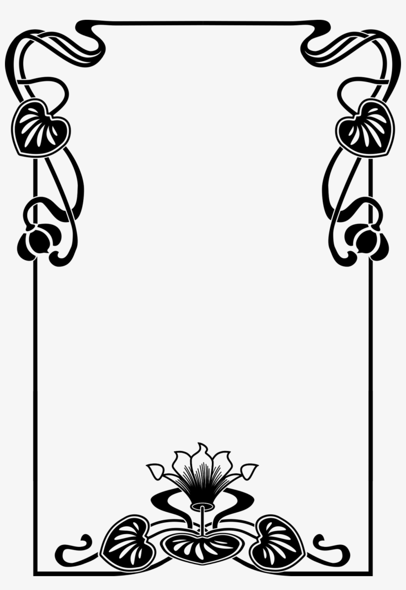Art Deco Frame - Art Deco Clip Art Transparent PNG - 1422x2000 - Free ...