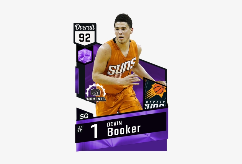 Svg Royalty Free Devin Booker Myteam Amethyst Card - Nba 2k18 Gilbert ...