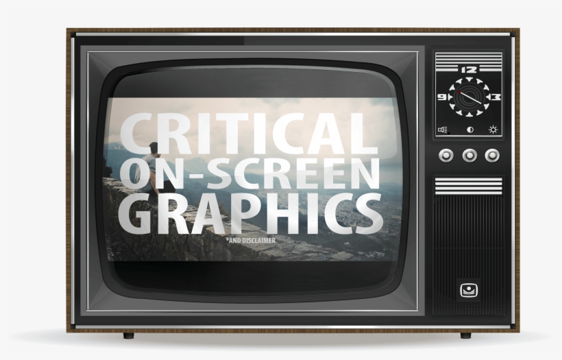 3 Letterboxed Image On An Old Tube Tv Set - 4 3 Tv Png Transparent PNG ...