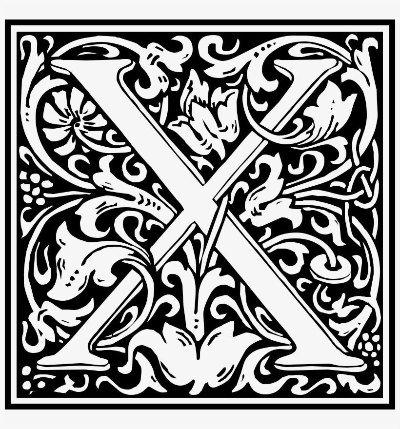 Decorative Letter X