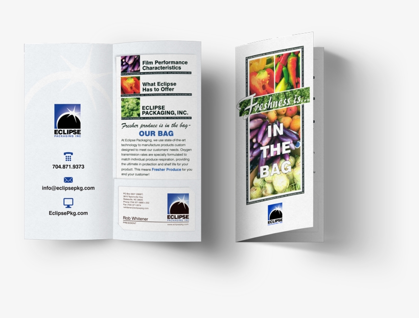 Graphic Design For Brochure For Eclipse Packaging Inc - Flyer Transparent PNG - 1000x731 - Free ...