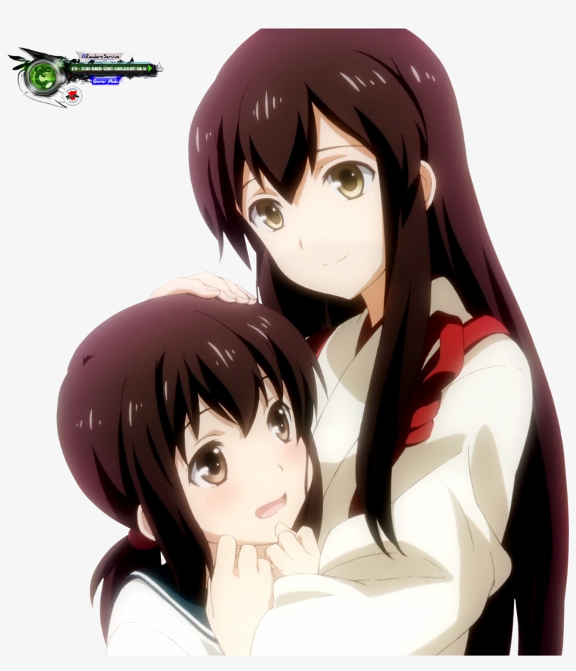 Fubuki Akagi Mega Cute Soft Yuri Render - Kancolle Fubuki X Akagi ...