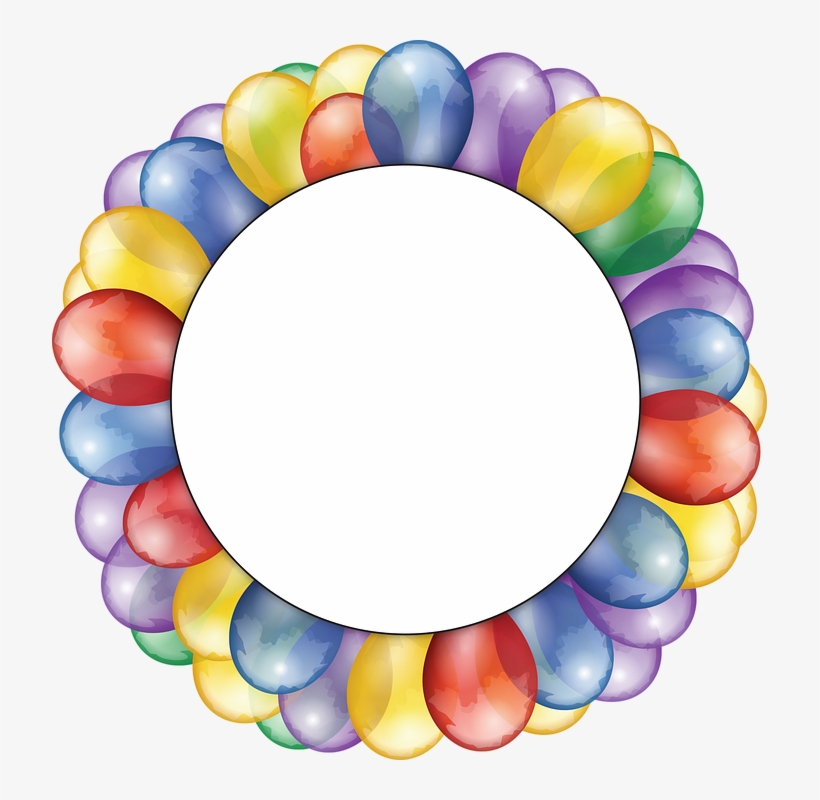 Balloons Circle Frame Copy Sp - Circle Frame Png Transparent PNG ...