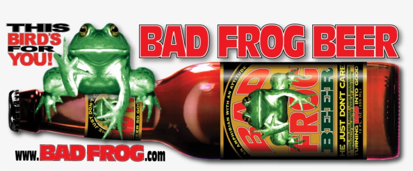 Bad Frog Beer Transparent PNG - 1000x365 - Free Download on NicePNG