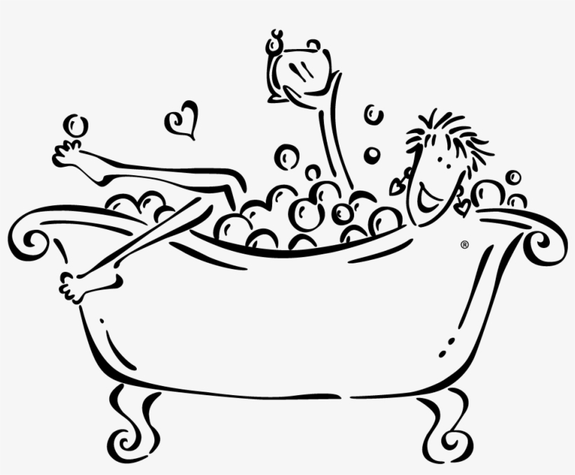 Have A Bath Clipart Black
