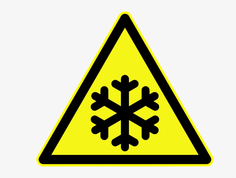 Snow Warning Signs - Snowflake Warning Sign Transparent PNG - 665x540 ...