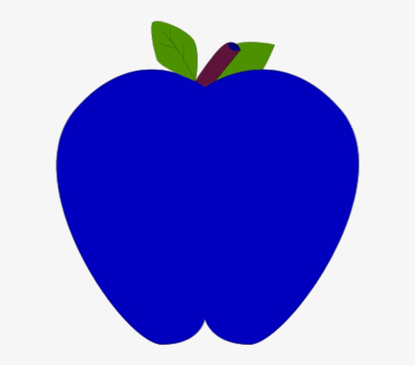Colorful Apple Clipart - Blue Apple Clip Art Transparent PNG - 600x641 ...