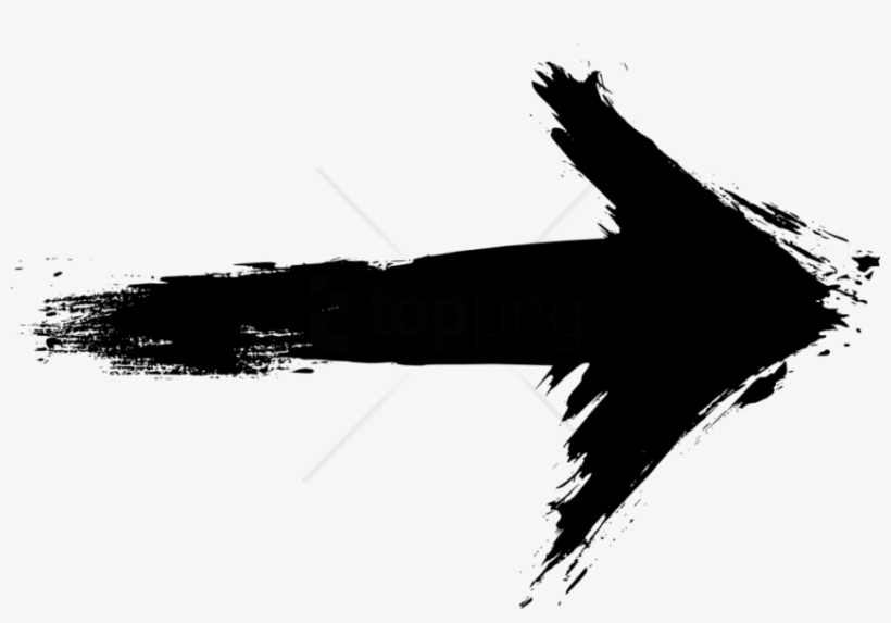 Free Png Paint Brush Arrow Png Image With Transparent - Black Paint ...