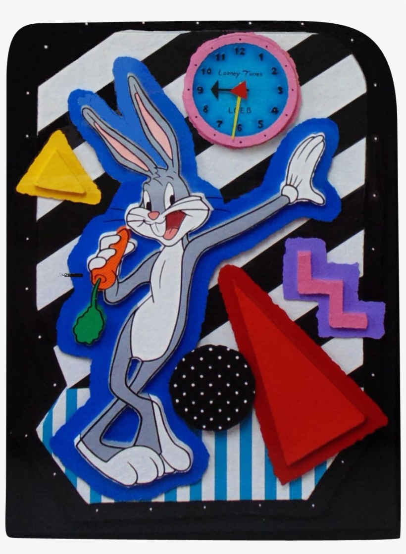 Bugs Bunny Clock By Neil Loeb - Cartoon Transparent PNG - 1280x1280 ...