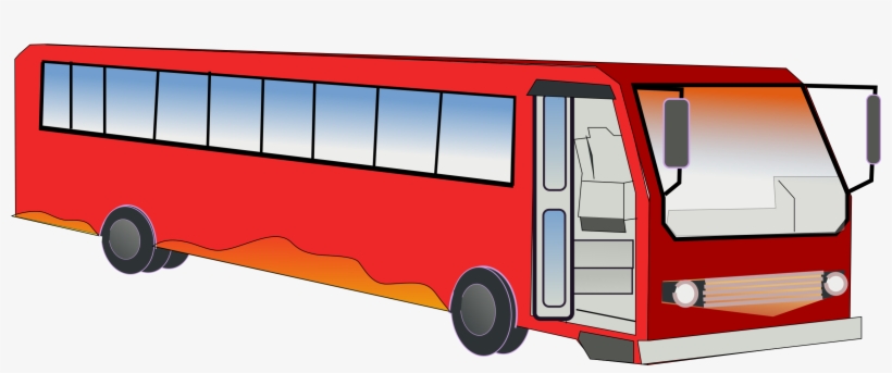 Clipart Bus - Means Of Transportation Bus Transparent PNG - 2400x999 ...