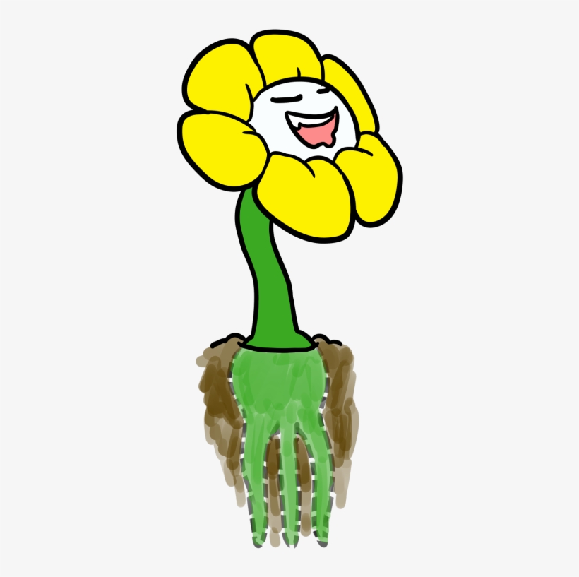 The Base Would Usually Be Hidden If He's In Soil, So - Undertum Flowey ...