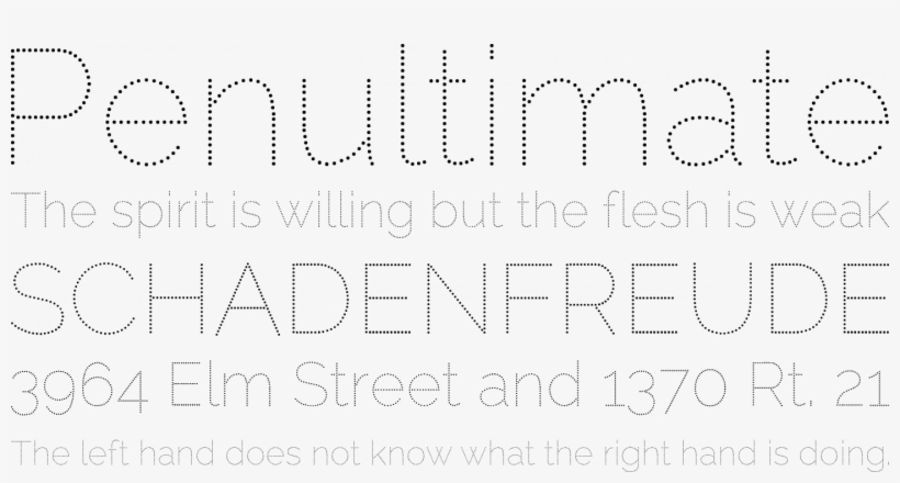 Raleway Dots Font Phrases - Number Transparent PNG - 1440x703 - Free ...