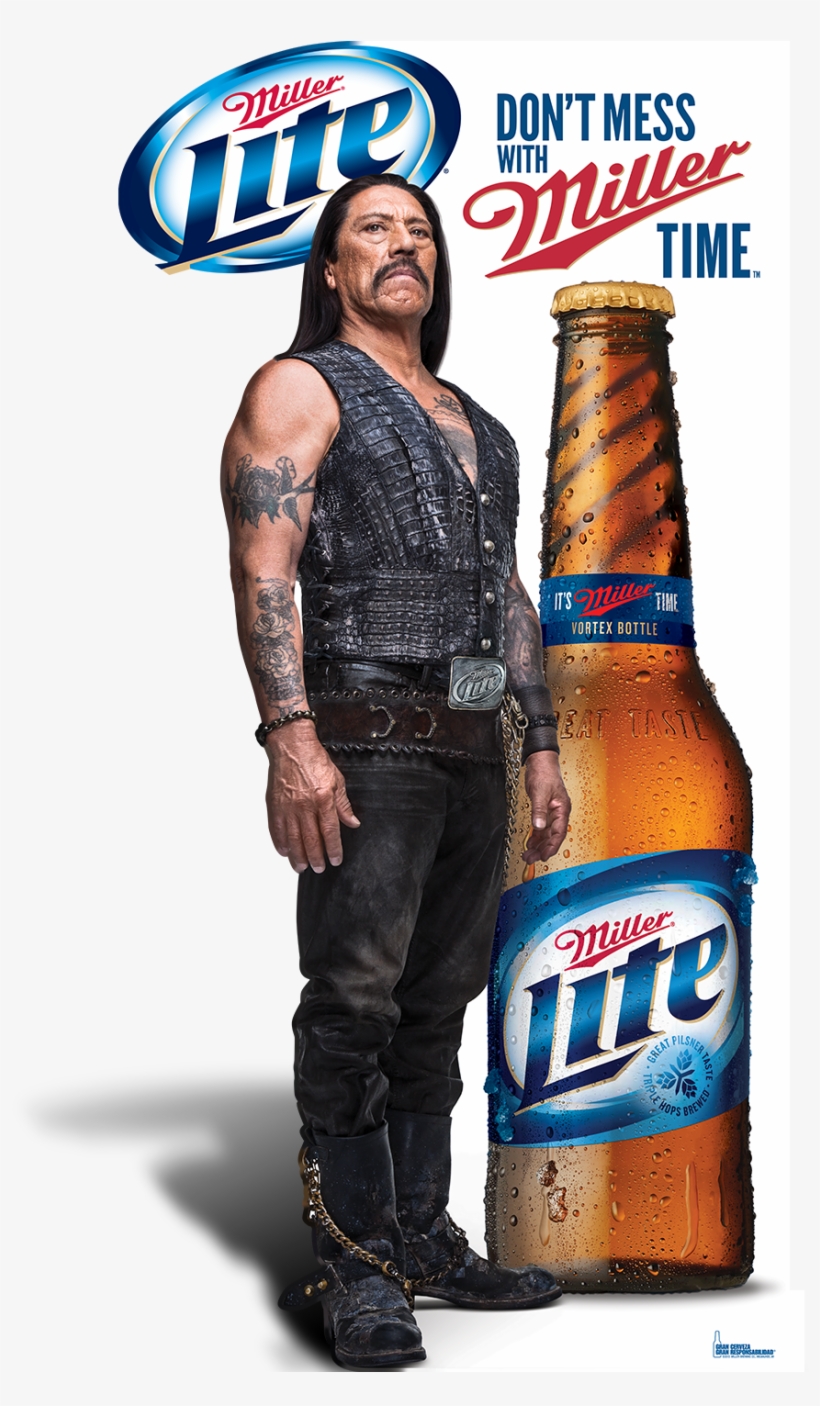 Don't Mess With Miller Time Standee - Miller Lite Transparent PNG ...