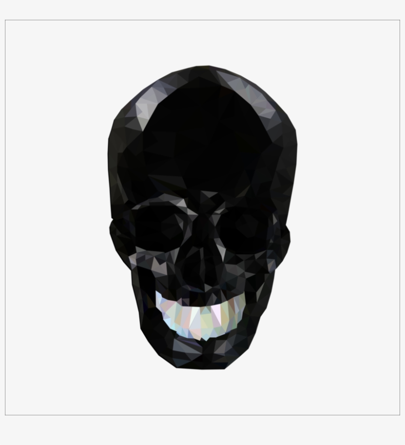 Black Skull Poly / Low Poly - Low Poly Transparent PNG - 820x820 - Free ...