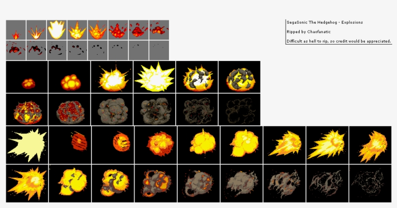Click For Full Sized Image Explosions - Arcade Explosion Sprite ...