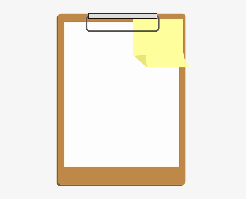 Clipboard With Paper Clipart Transparent PNG - 480x640 - Free Download ...