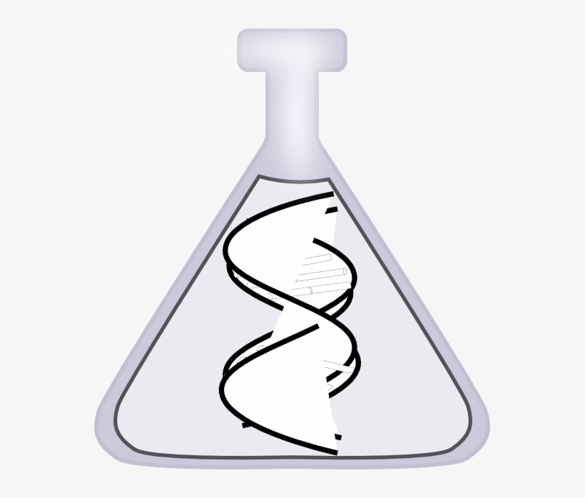 Dna In A Bottle Adn In A Bottle Ocal Black White Line - Bottle ...