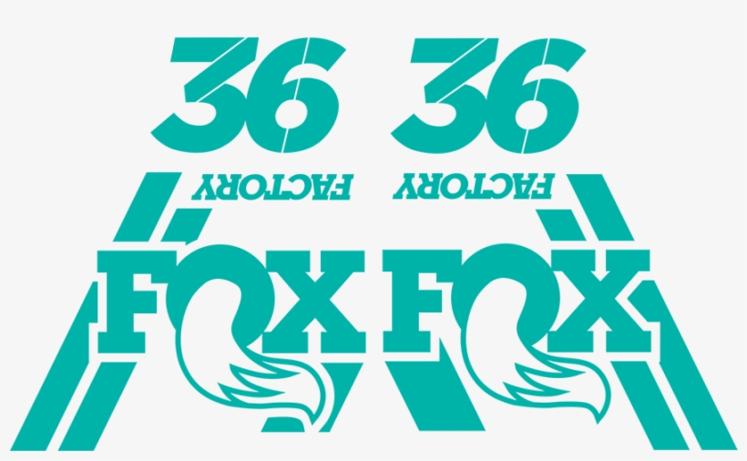 36 Float Decal Kit / Gloss Finish - Fox Factory 36 Decals Transparent ...