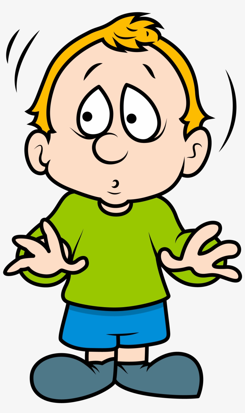 Cartoon Royalty Free Clip - Scared Boy Cartoon Transparent PNG ...