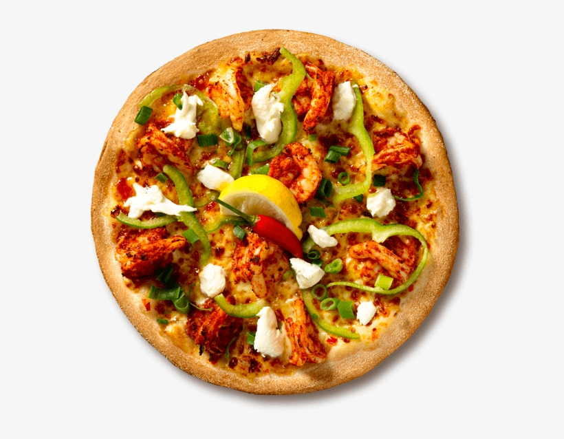 Szechuan Chilli Prawn Seafood Pizzas - Crust Seafood Pizza Transparent ...
