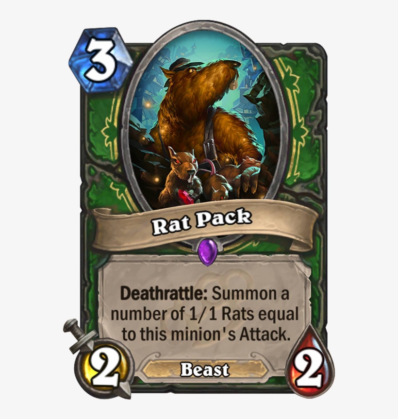 Download Rat Pack Is A 3 Mana Cost Epic Hunter Minion Beast ...